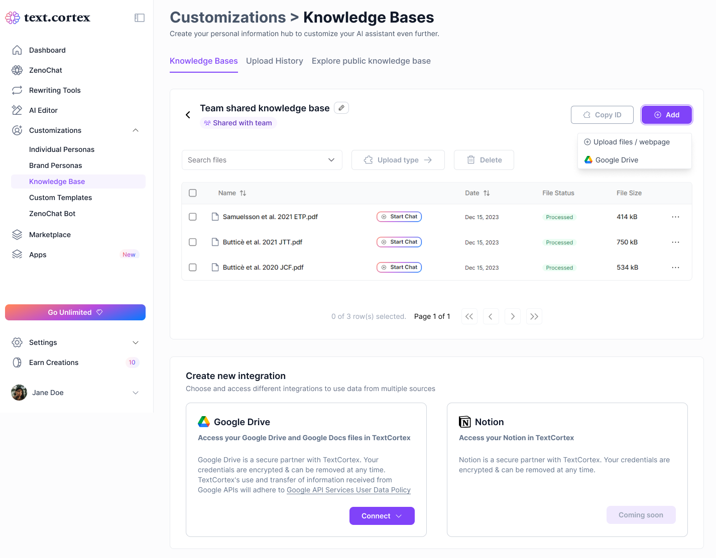 A-Zeno: TextCortex Guide – TextCortex Help Center